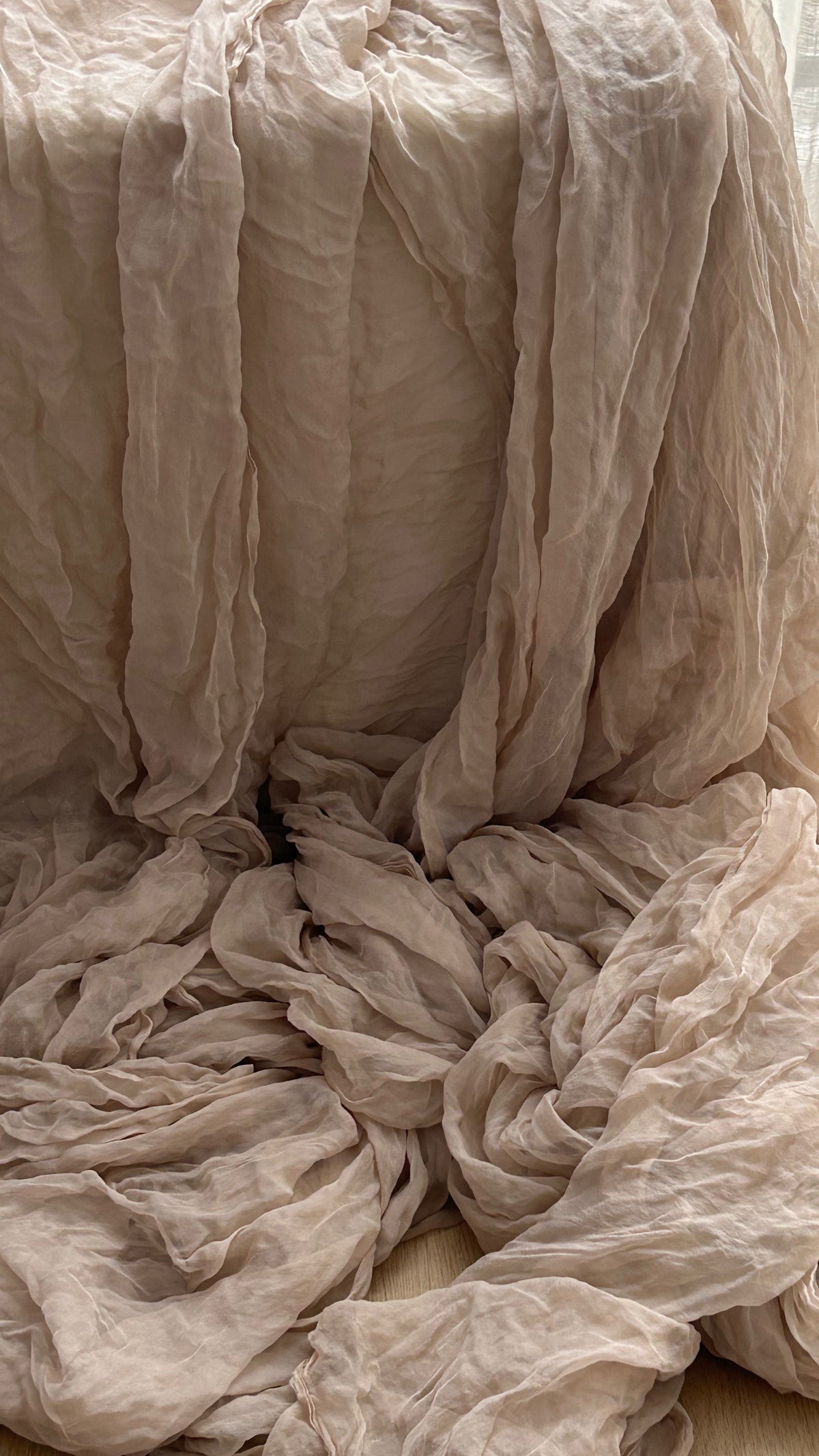Blush Silk Chiffon For Hire | For Love & Living Weddings & Events | For ...