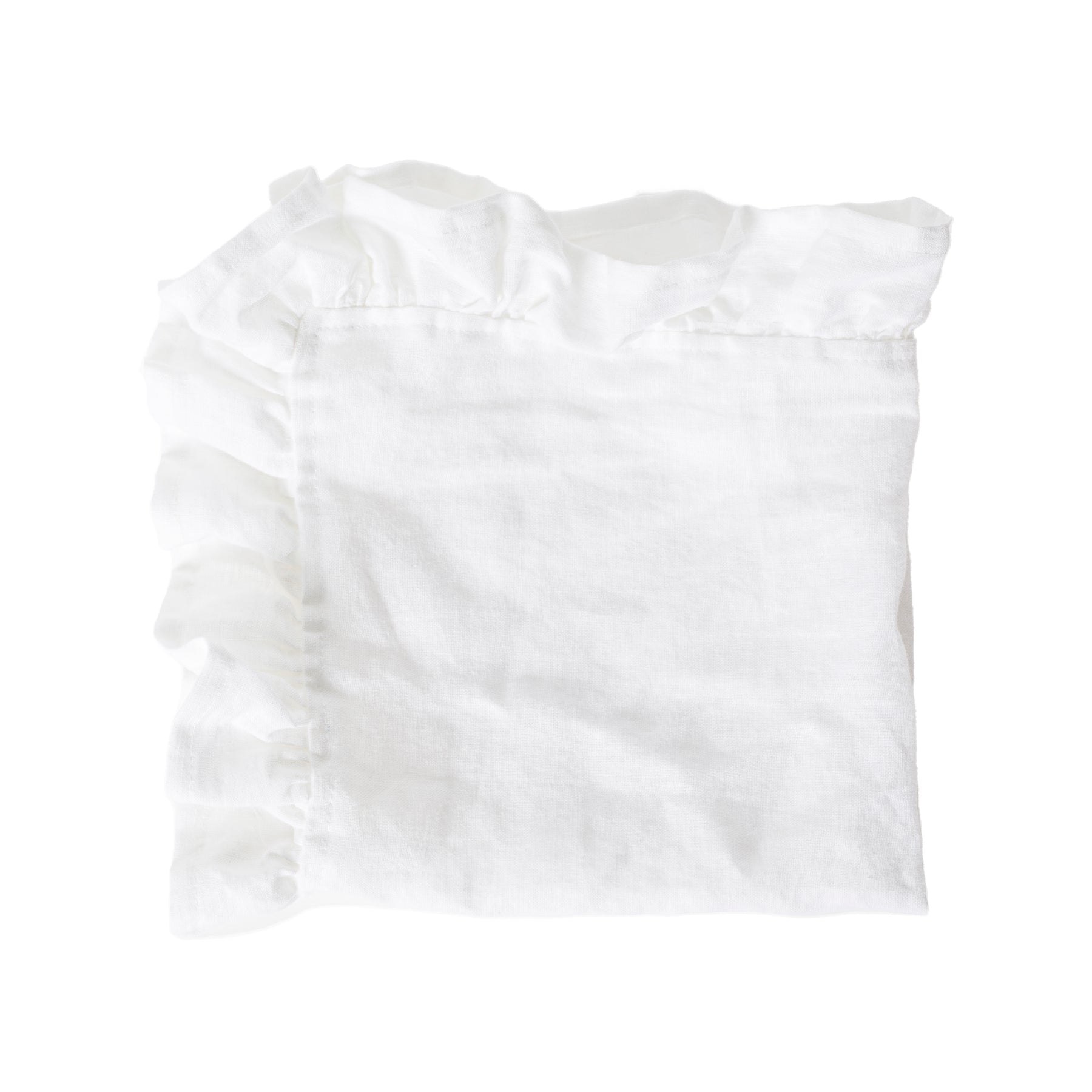 Ruffled White French Linen Napkin | Shop Online FLL Australia | For ...