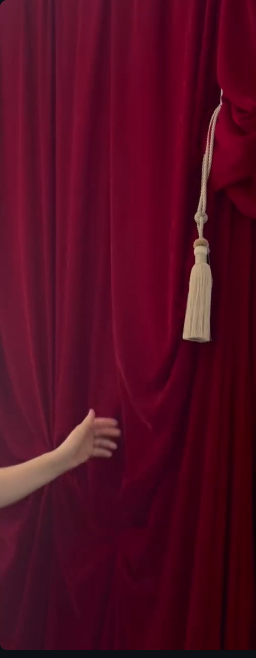 Red Velvet Draping | For Love & Living