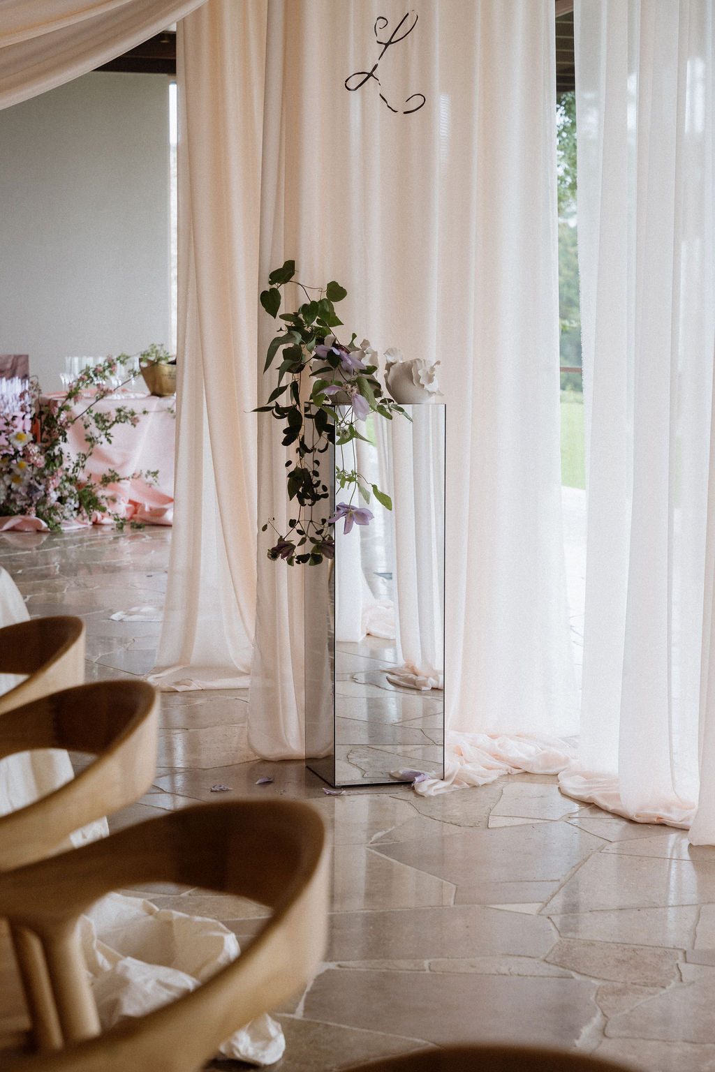 Silver Mirrored Plinths | For Love & Living